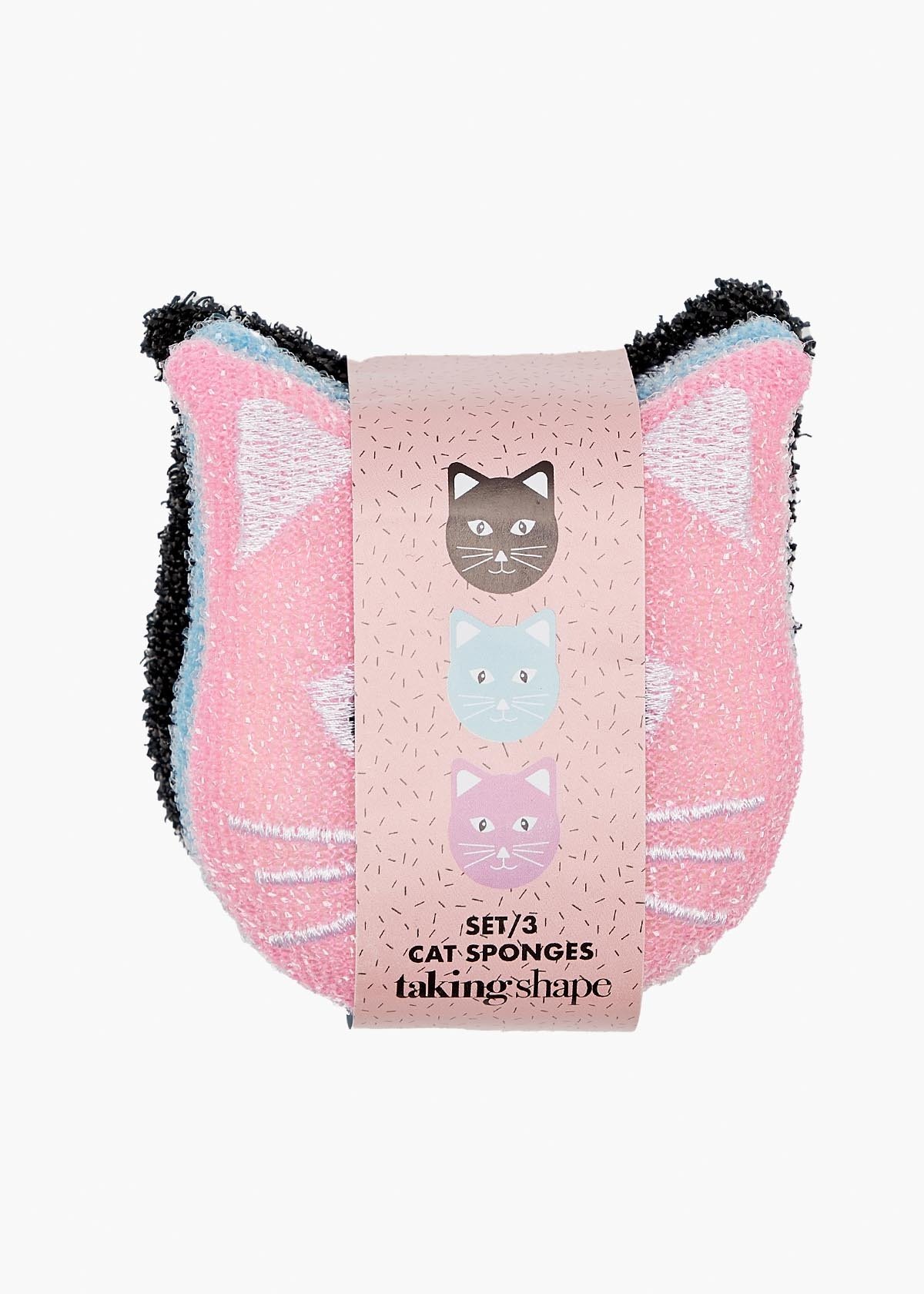 Shop Set of 3 Cat Sponges in Multi | Accessories | Taking Shape AU
