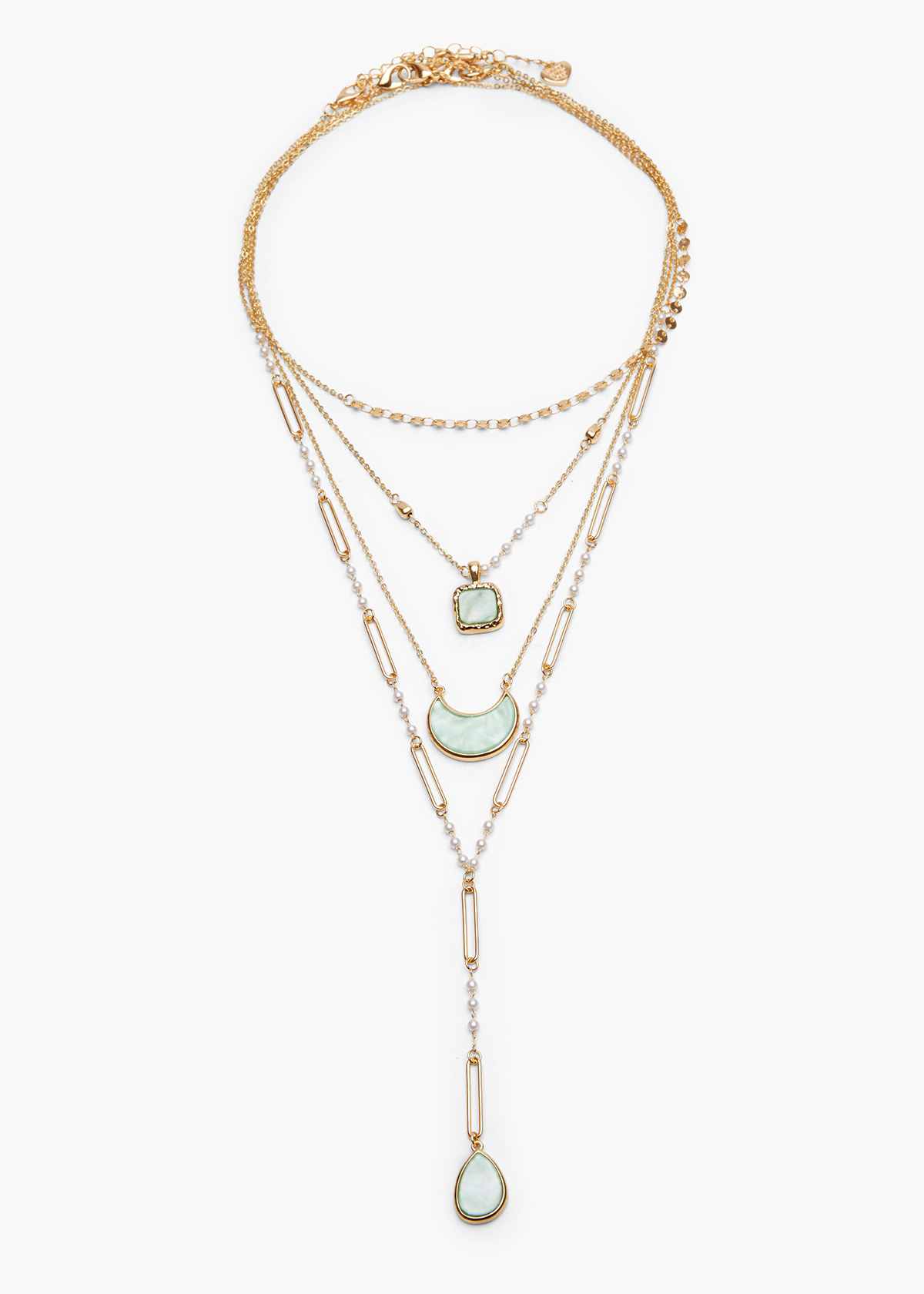 Shop Multi Wear Moon Necklace in Green | Accessories | Taking Shape AU