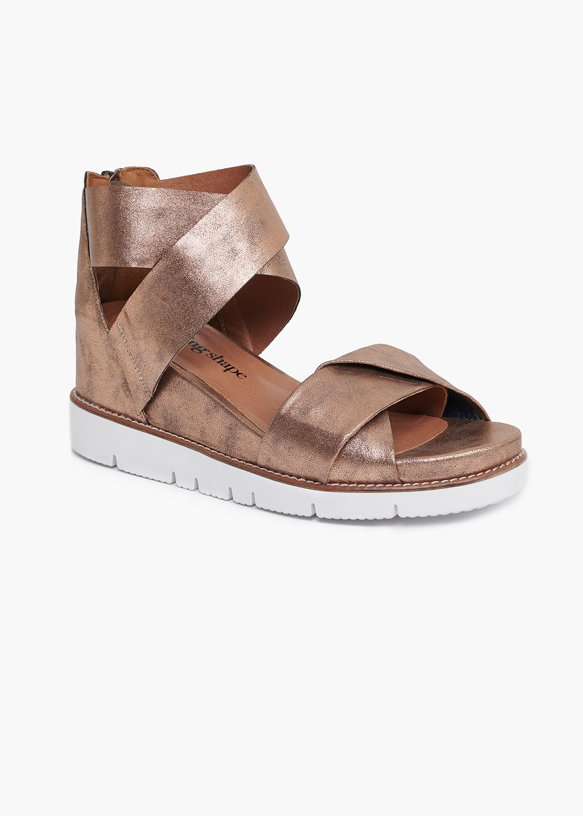 Shop Brown Bronze Goddess Sandal | Comfortable Shoes | Taking Shape AU