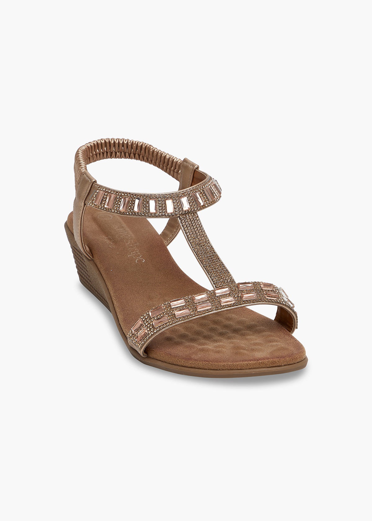 Shop Multi Elevated Bling Wedge Sandal | Comfortable Shoes | Taking ...