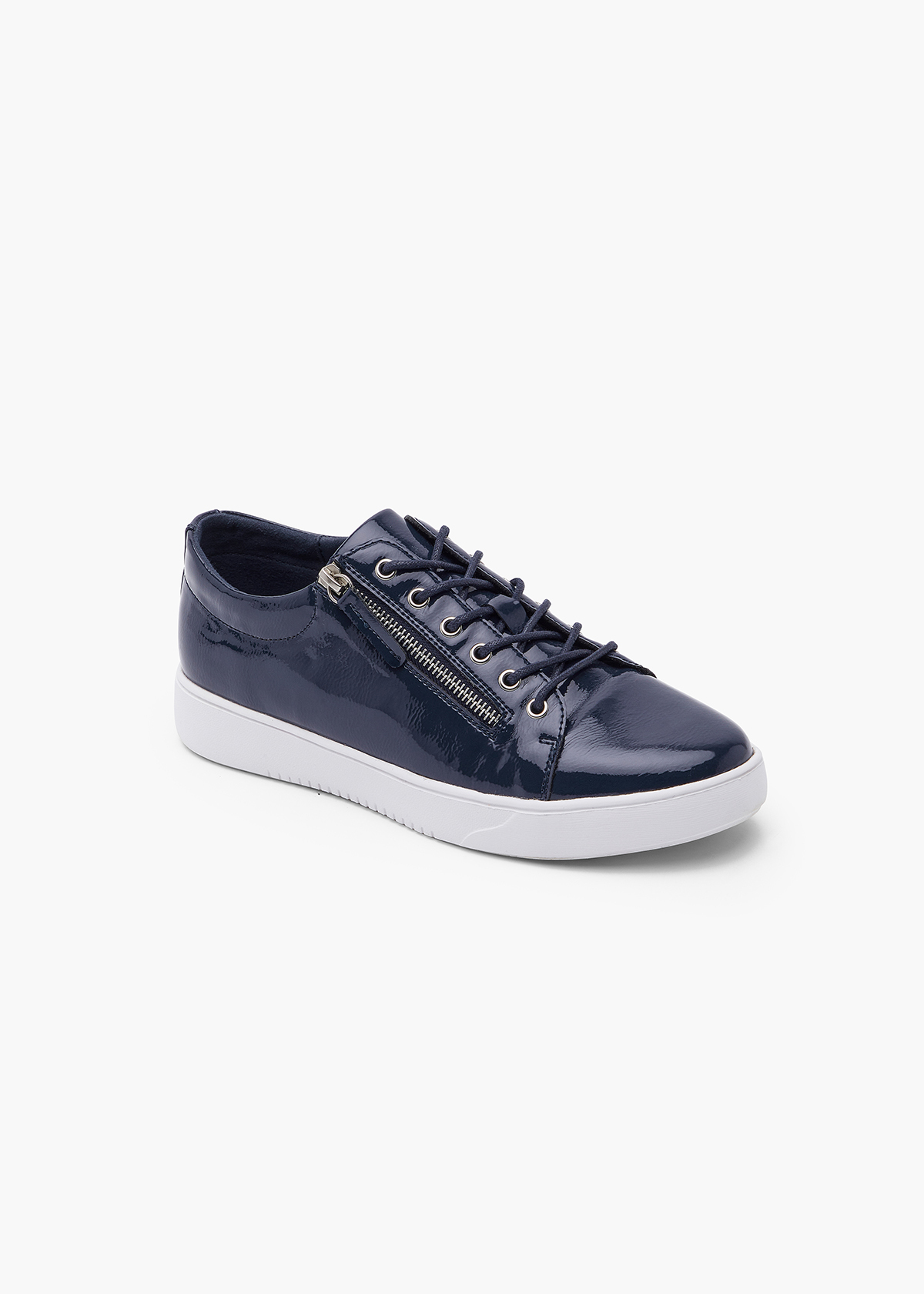 Shop Blue Navy Side Zip Sneaker | Comfortable Shoes | Taking Shape AU
