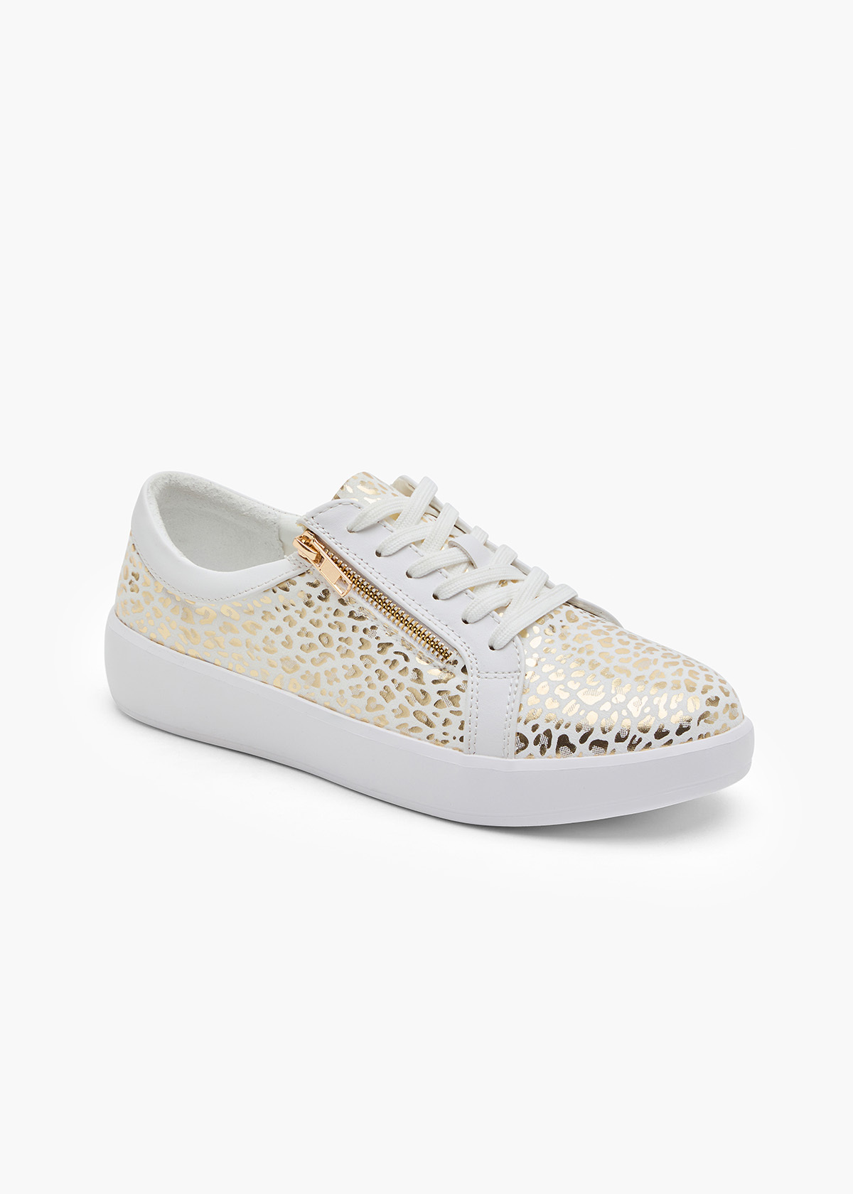 Shop Multi Metallic Animal Zip Sneaker | Comfortable Shoes | Taking ...