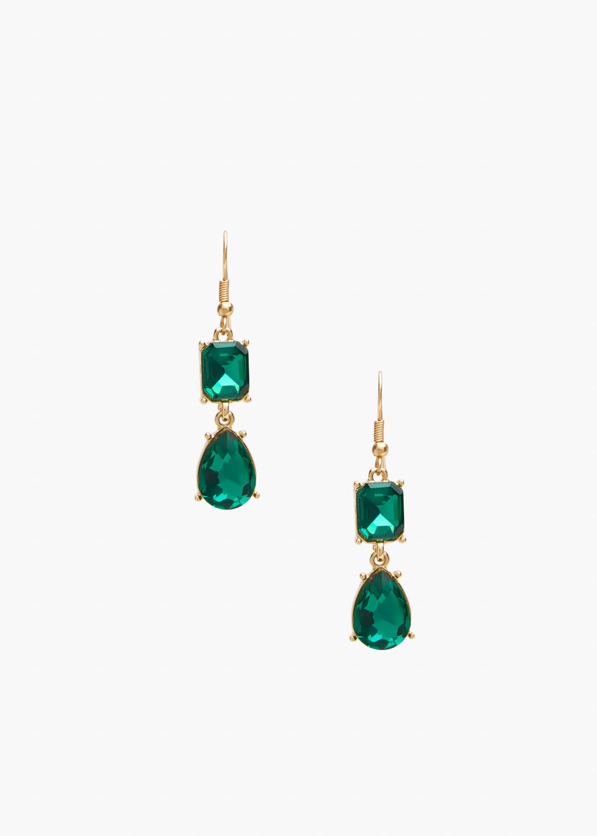 Shop Jewel Drop Earrings in Green | Accessories | Taking Shape NZ