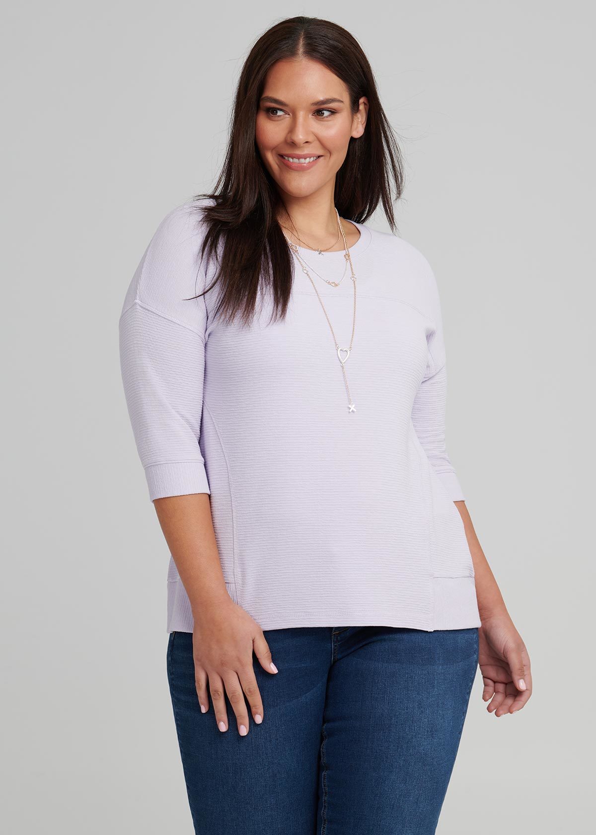 Shop Plus Size Calista Panels Top, Purple | Taking Shape AU