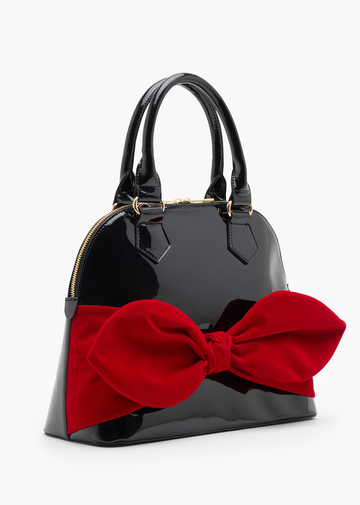 Shop Patent Classic Bow Bag in Black | Accessories | Taking Shape AU