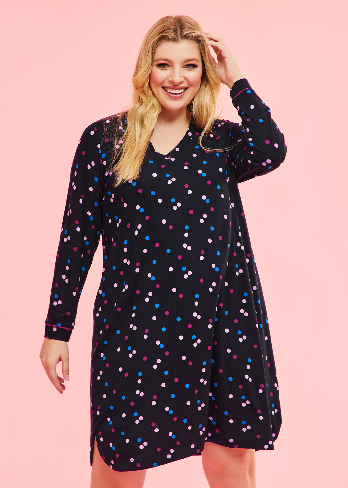 Shop Plus Size Bamboo Confetti Nightie, Multi | Taking Shape AU