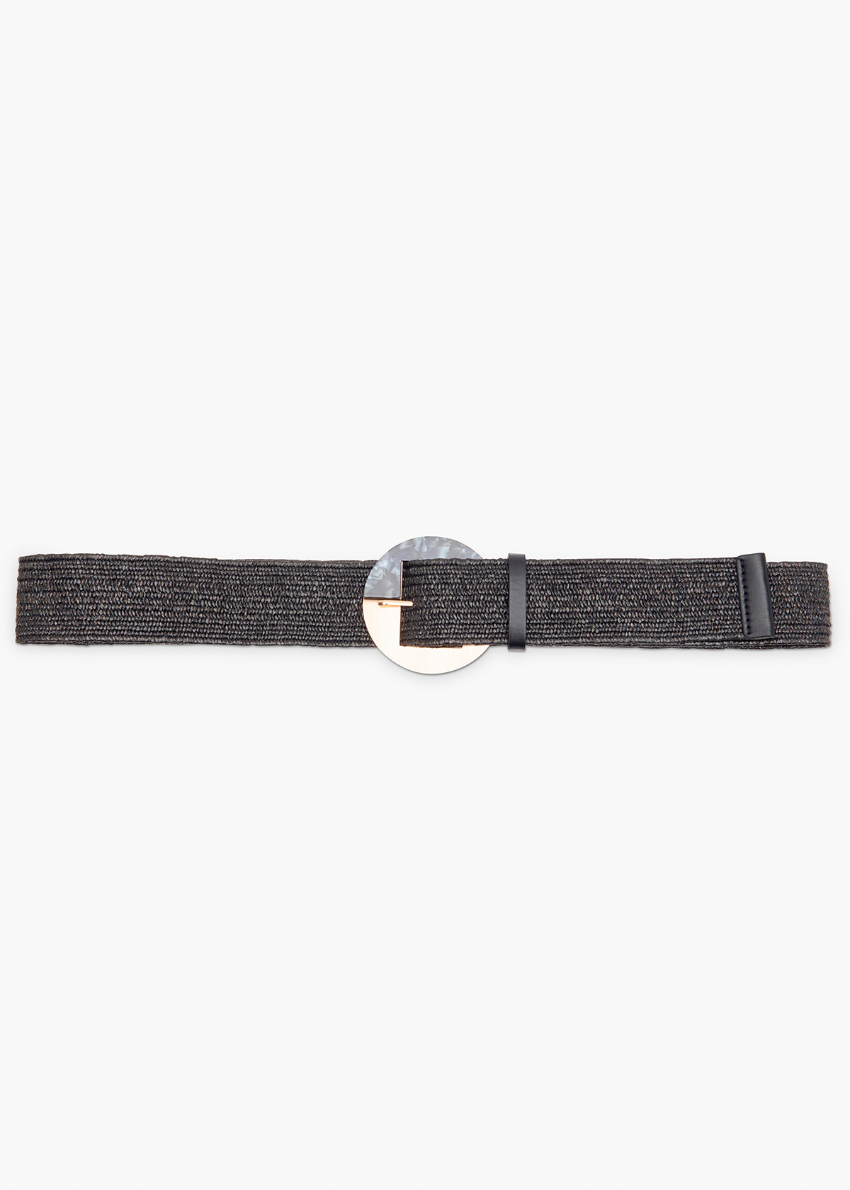 Shop Spliced Buckle Stretch Belt in Black | Accessories | Taking Shape AU