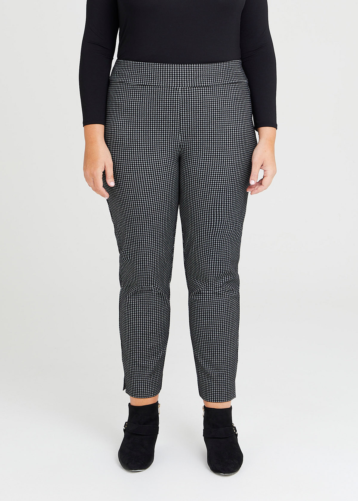 Shop Plus Size Checknote Pant, Black | Taking Shape AU