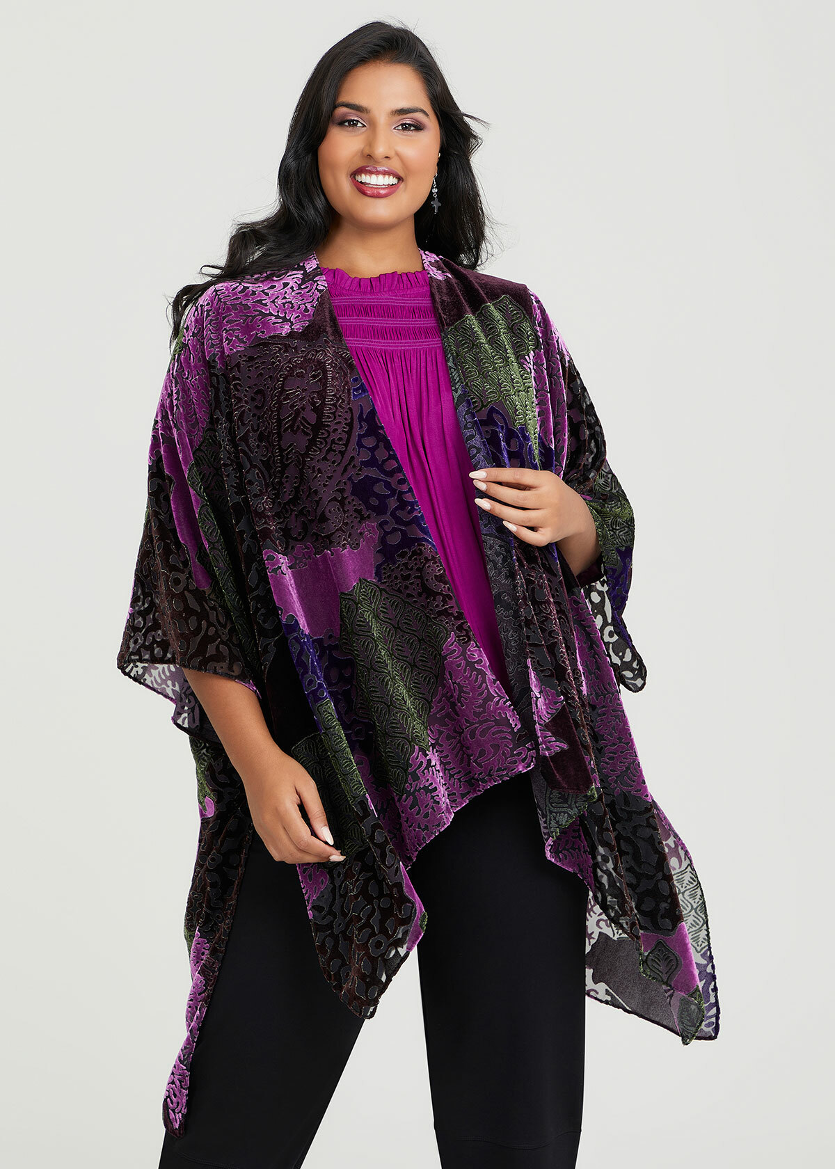 Shop Patchwork Burnout Cape in Multi | Accessories | Taking Shape AU