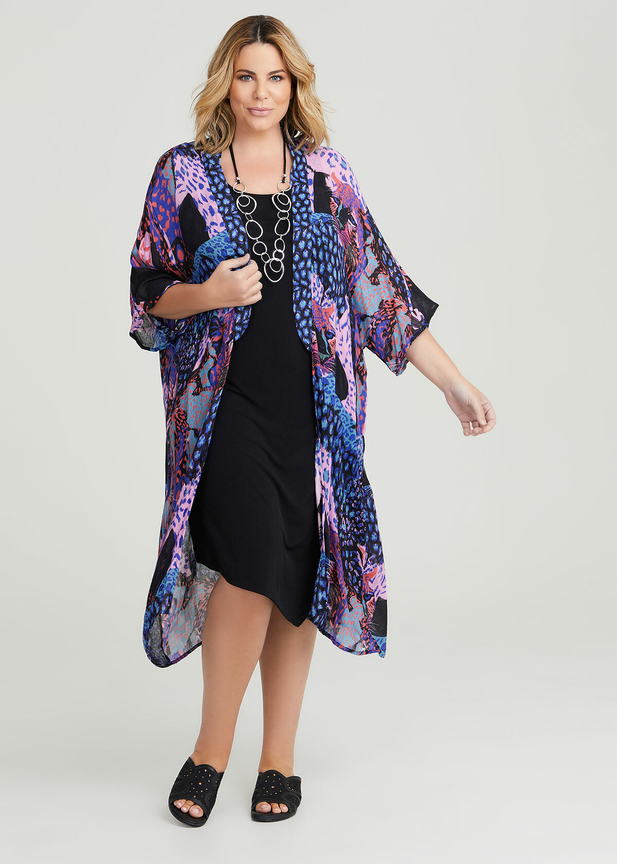 Shop Long Printed Cape in Multi | Accessories | Taking Shape UK