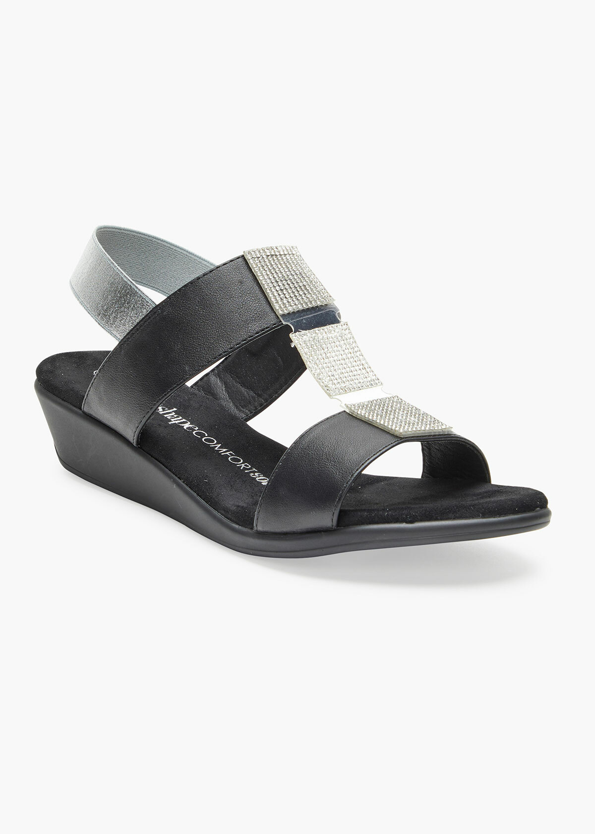 Shop Black The Sleek Sandal | Comfortable Shoes | Taking Shape AU