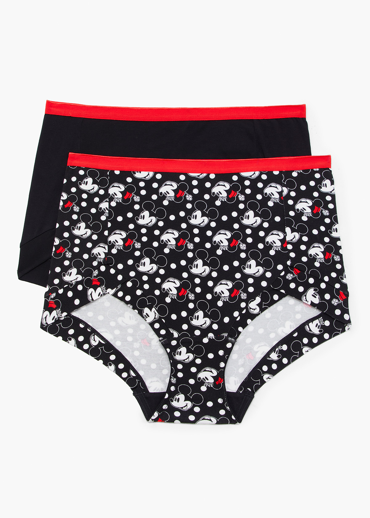 Shop Plus Size 2 Pack Mickey & Minnie Briefs, Multi | Taking Shape NZ