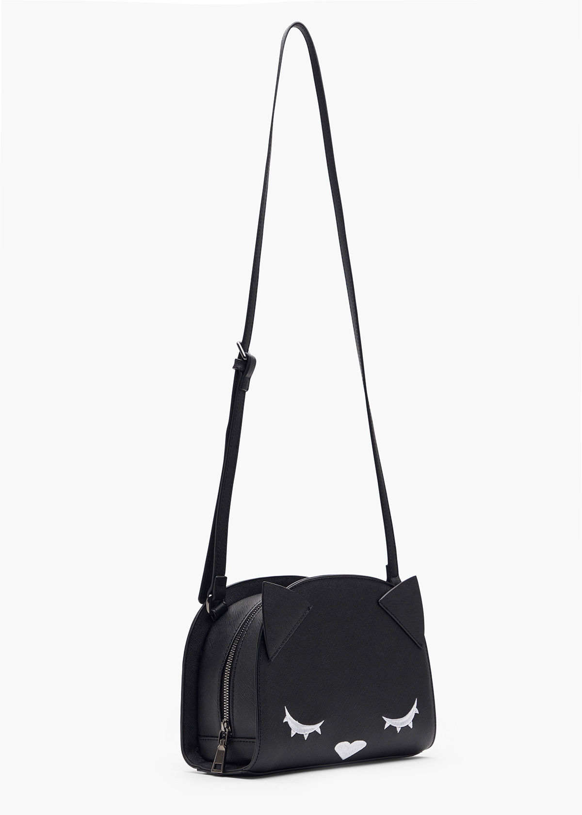 Shop Quirky Cat Cross Body Bag in Black | Accessories | Taking Shape NZ