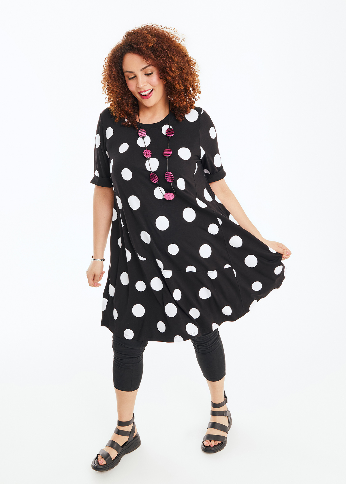 Shop Plus Size Natural In The Spotlight Tunic, Multi | Taking Shape AU