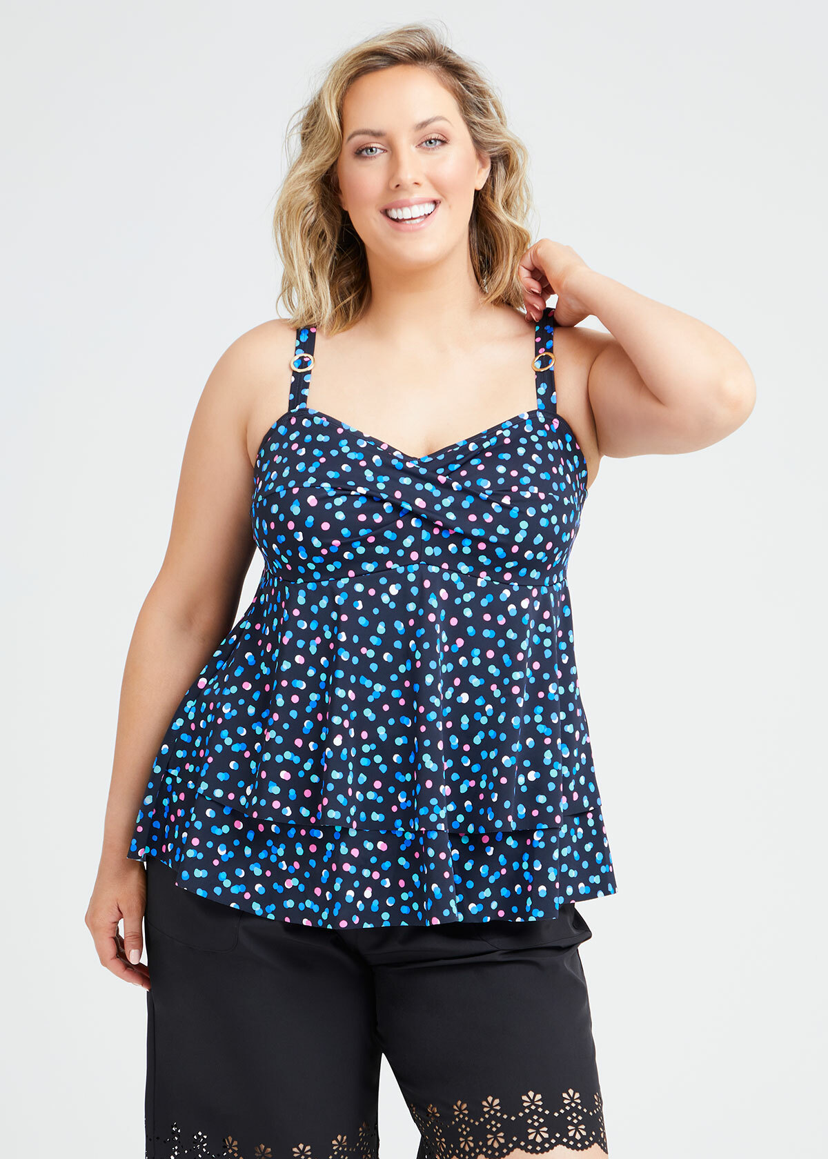 Shop Plus Size Multi Spot Tankini, Print | Taking Shape AU