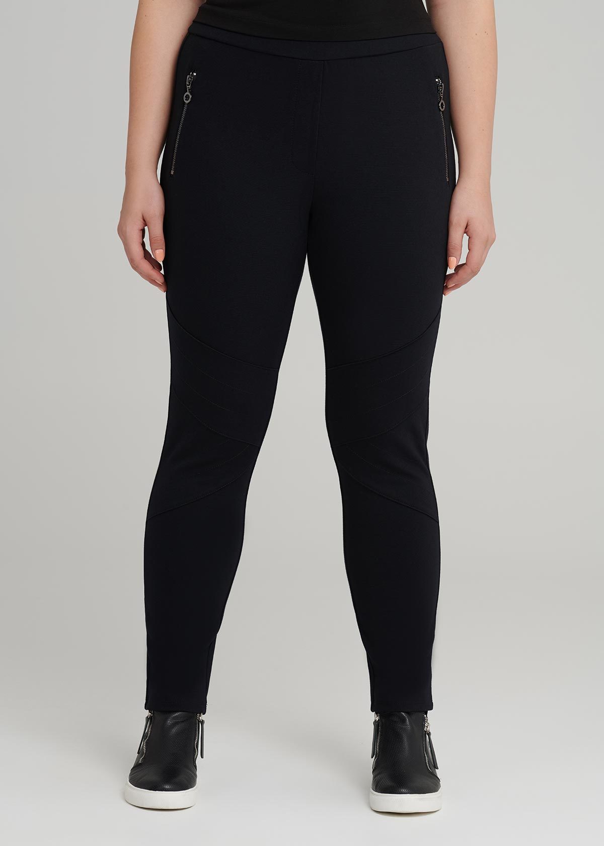 Shop Plus Size Coco Luxe Spliced Legging in Black | Taking Shape AU