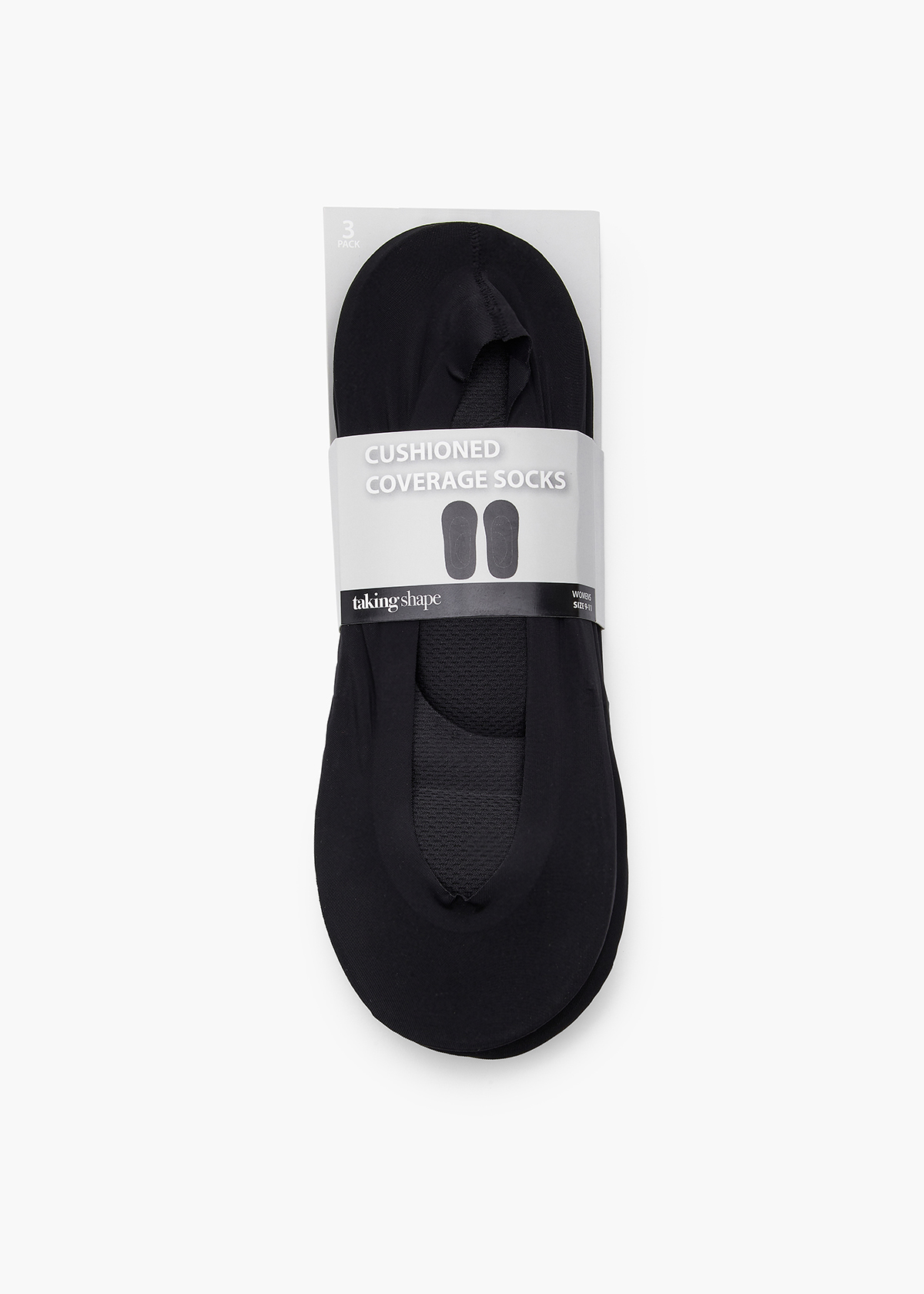 Shop 3 Pack Cushioned Coverage Socks in Black | Accessories | Taking ...