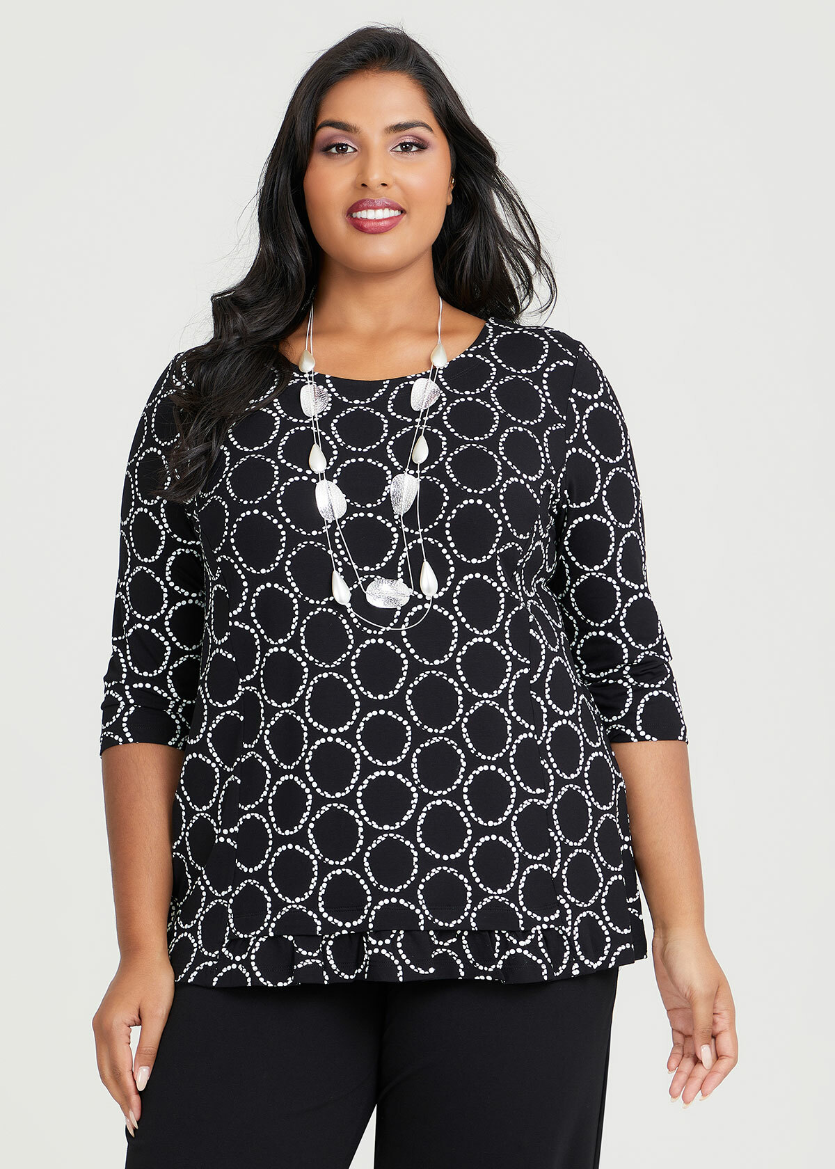 Shop Plus Size Natural Addison Top, Multi | Taking Shape AU