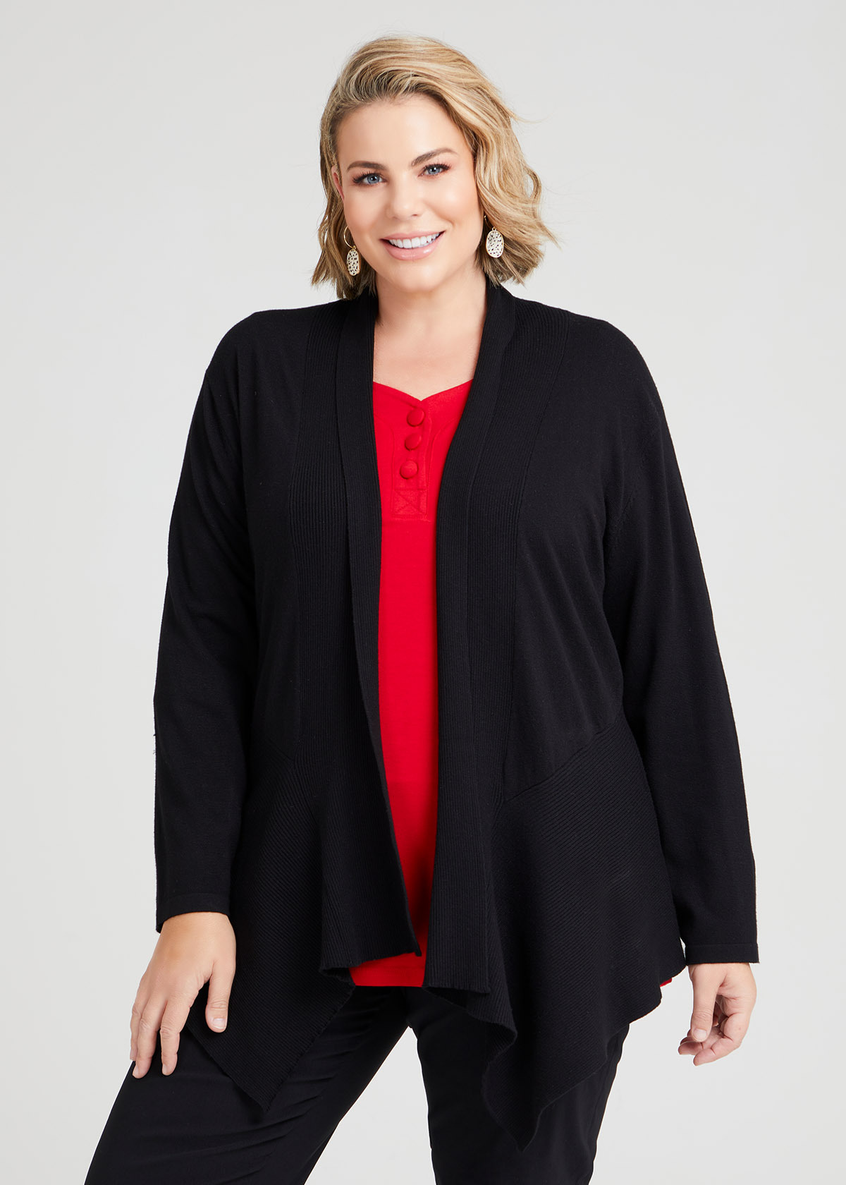 Shop Plus Size Everyday Claire Cardigan, Black | Taking Shape AU