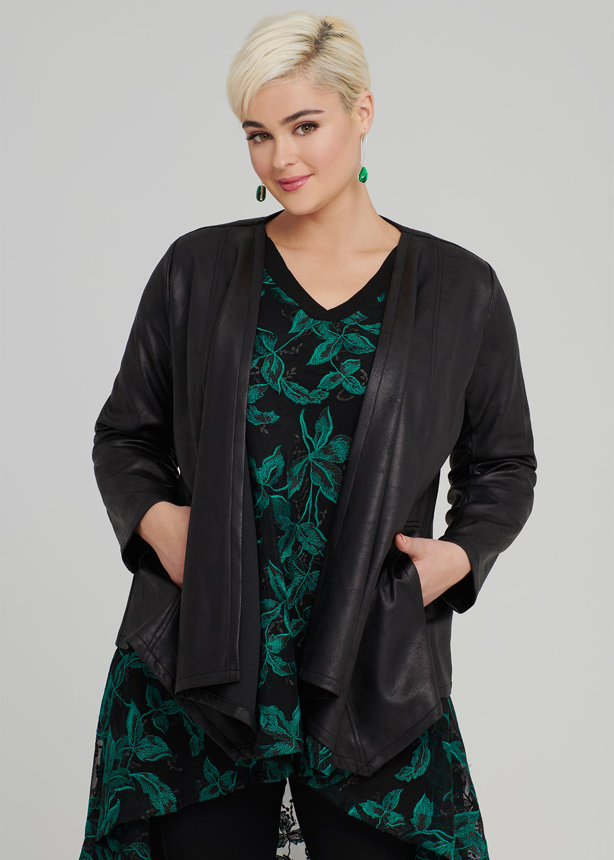 Shop Plus Size Downtown Jacket in Black | Taking Shape AU