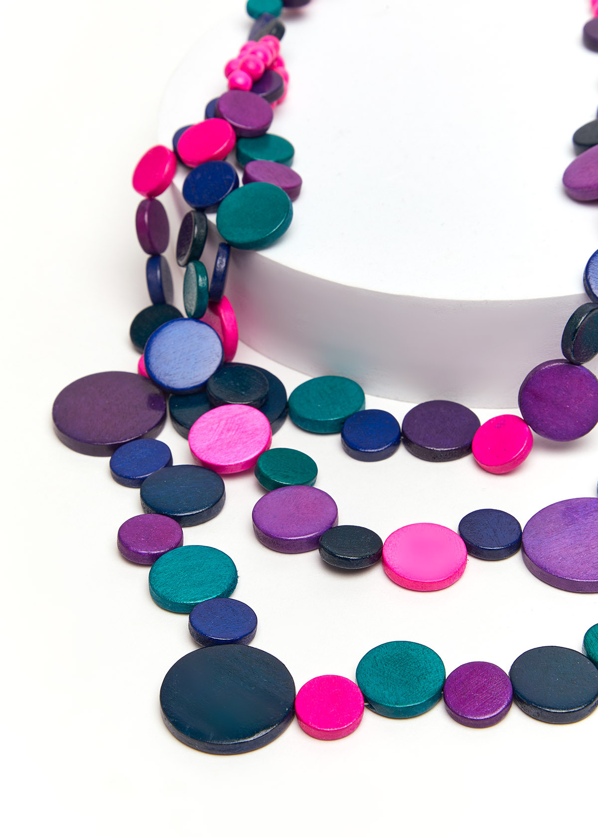 Shop Wooden Multi Coloured Necklace | Accessories | Taking Shape AU