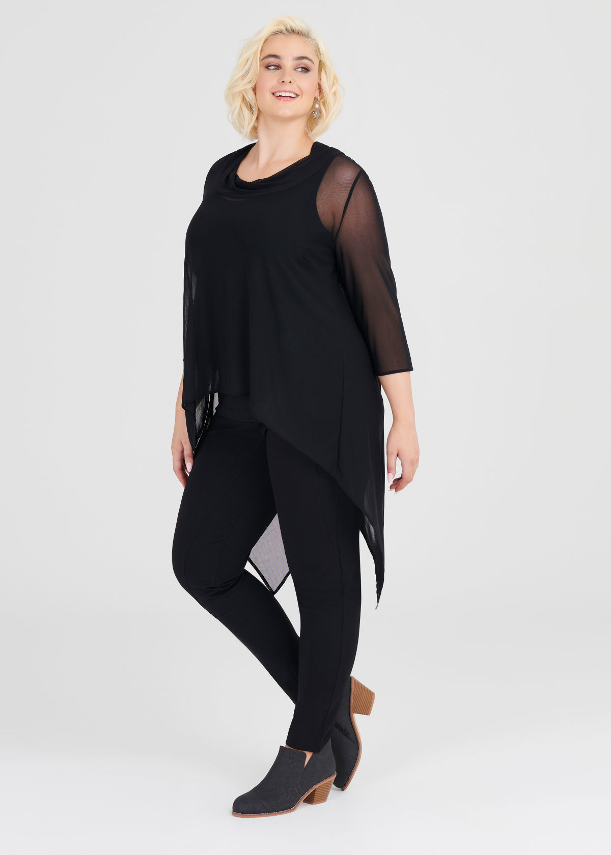 Shop Plus Size Superstar Mesh Top, Black | Taking Shape AU