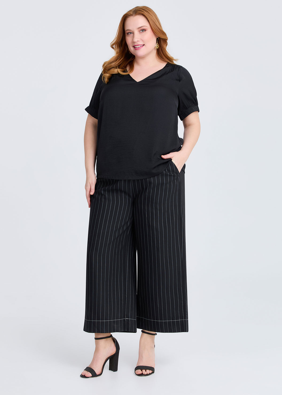 Shop Plus Size Alina Luxe Top, Black | Taking Shape CA