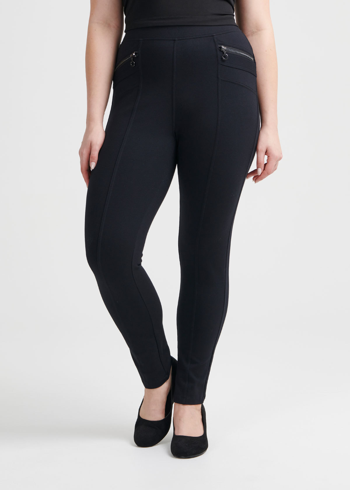 Shop Plus Size Coco Luxe Stitch Legging, Black | Taking Shape AU