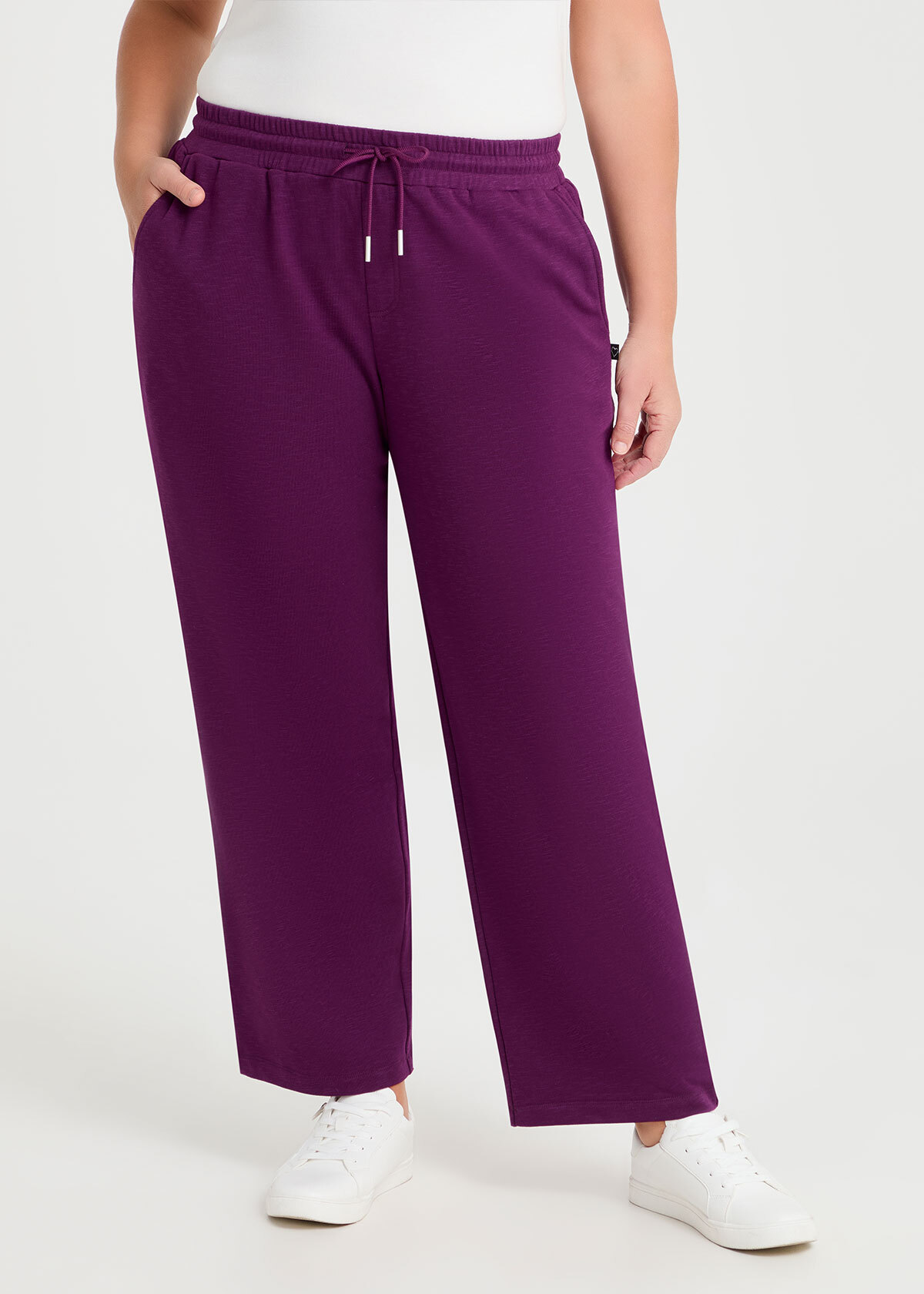 Shop Plus Size Straight Leg Lounge Pant, Purple | Taking Shape AU