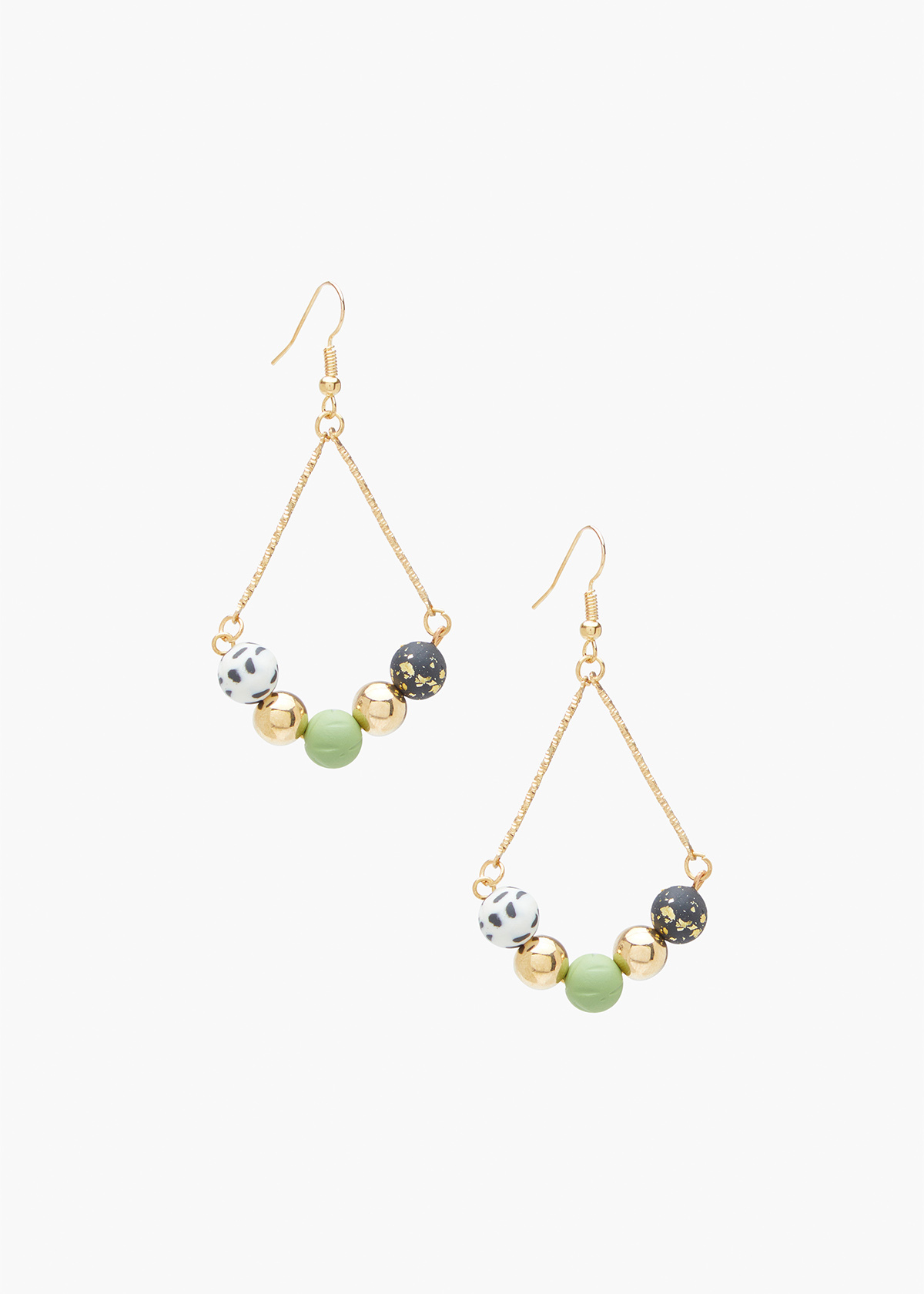 Shop Polymer Clay Ball Earrings in Green | Accessories | Taking Shape NZ
