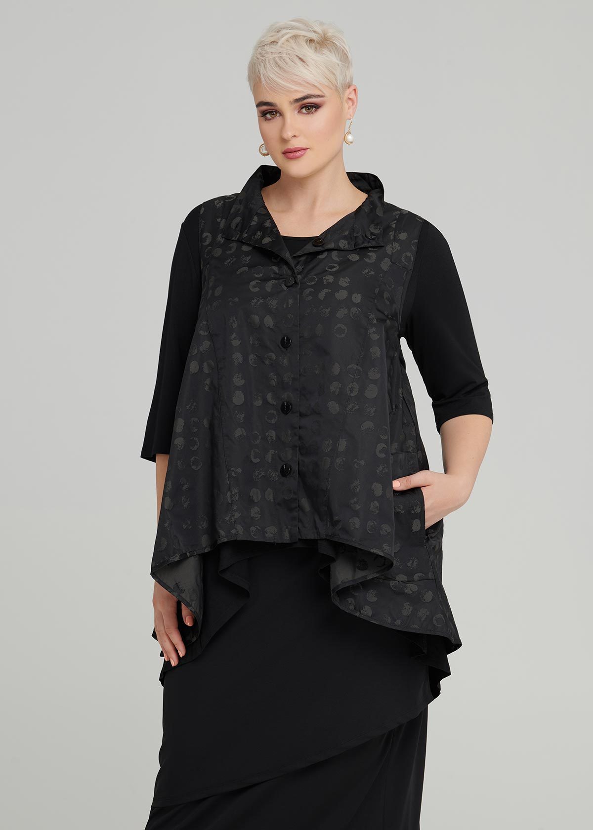 Shop Plus Size Episode Spot Vest, Black | Taking Shape AU