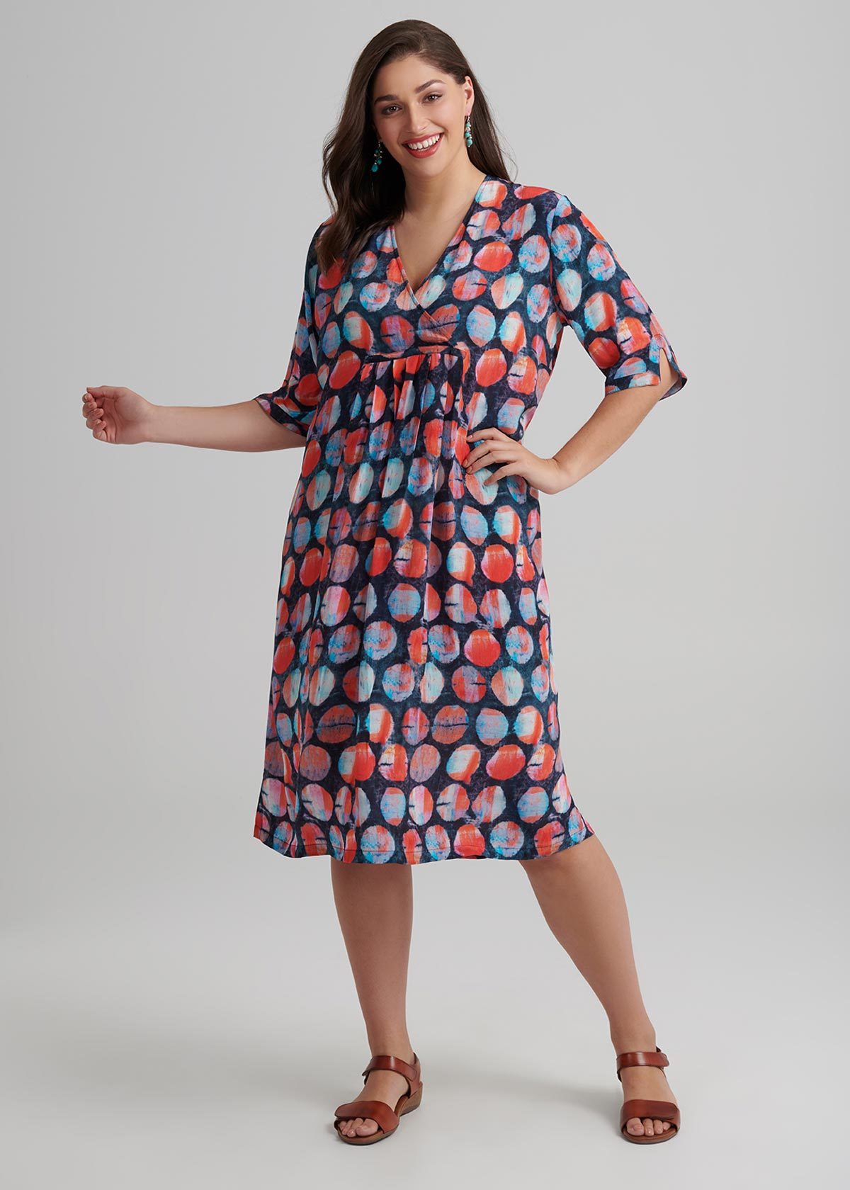 Shop Plus Size Roundabout Dress, Print | Taking Shape NZ