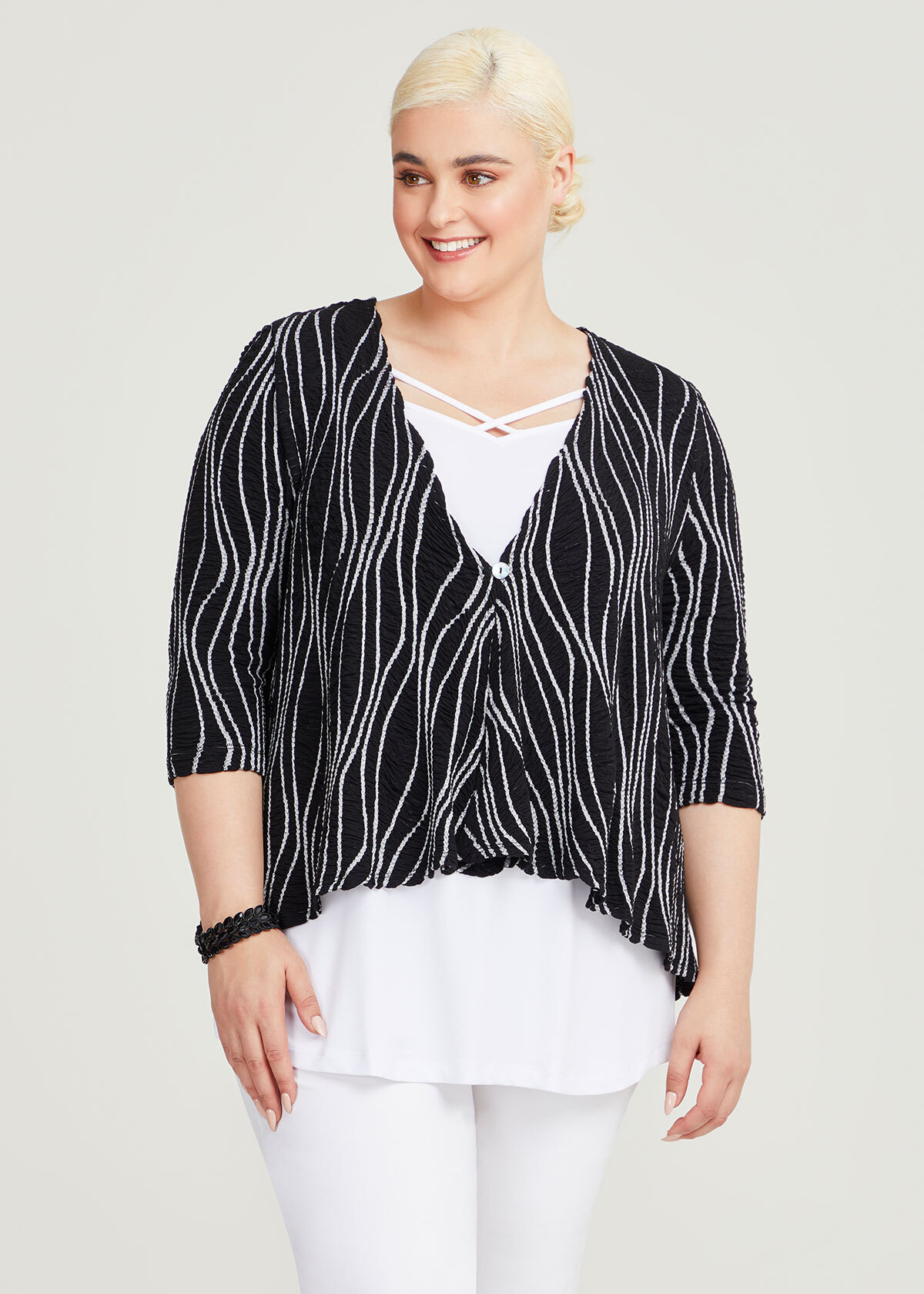 Shop Plus Size Nancy Cardigan, Black | Taking Shape AU