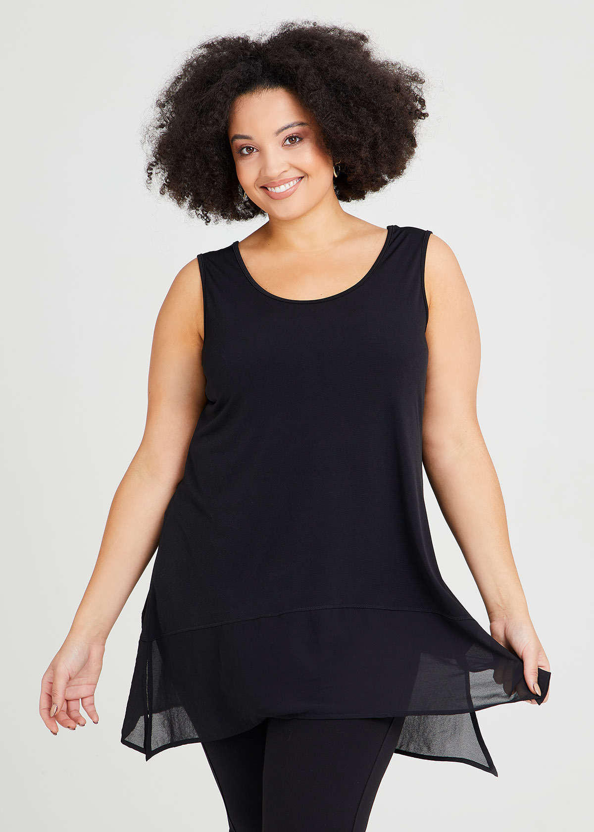 Shop Plus Size Luna Eternal Tank, Black | Taking Shape AU
