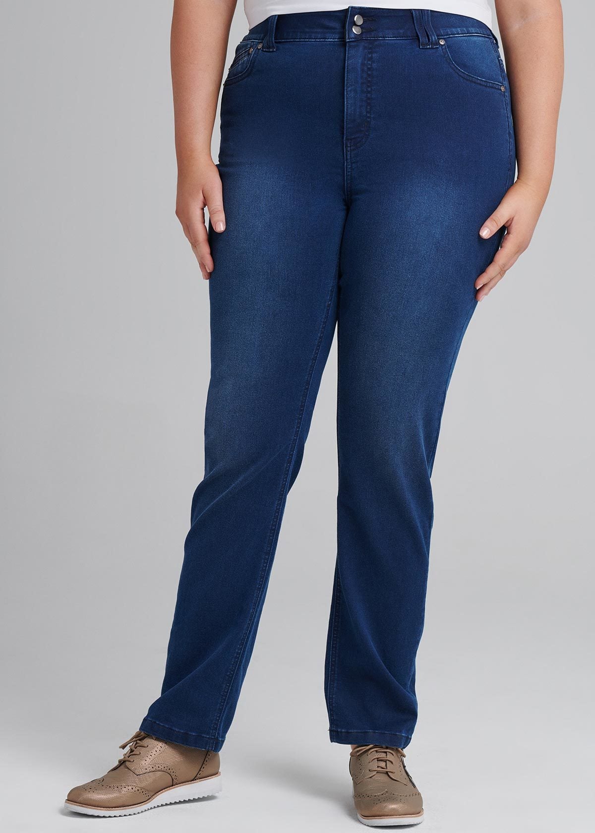 Shop Plus Size The Tall Luxe Looker Jean, Blue | Taking Shape AU