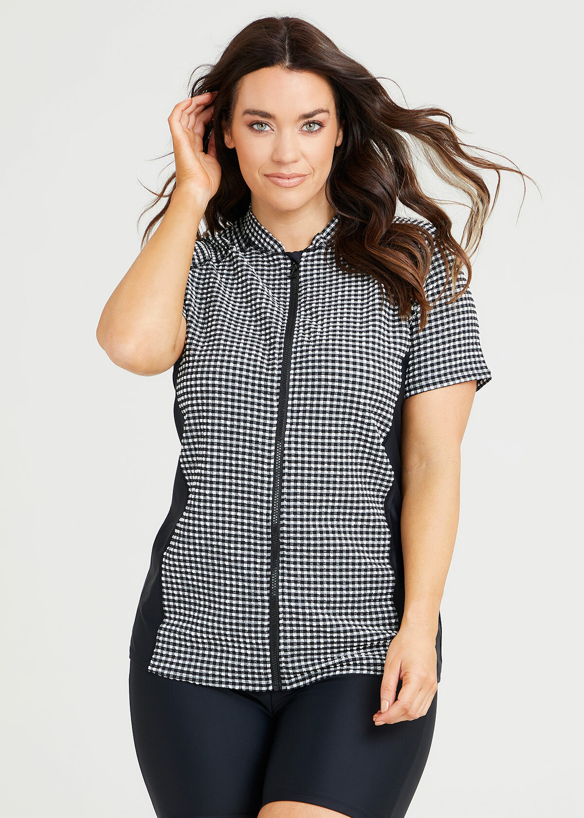 Shop Plus Size Gingham Rashvest in Multi | Taking Shape AU