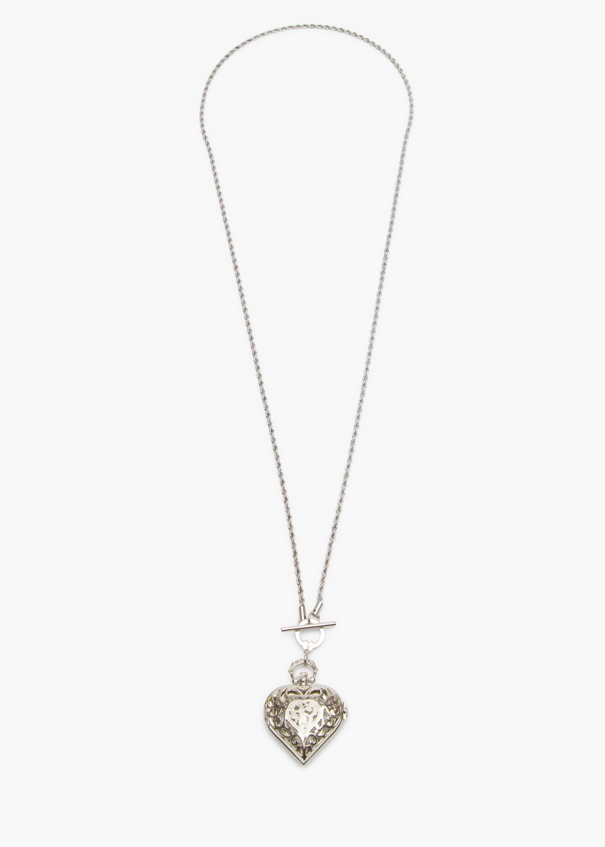 Shop Multi Wear Heart Watch Necklace in Silver | Accessories | Taking ...