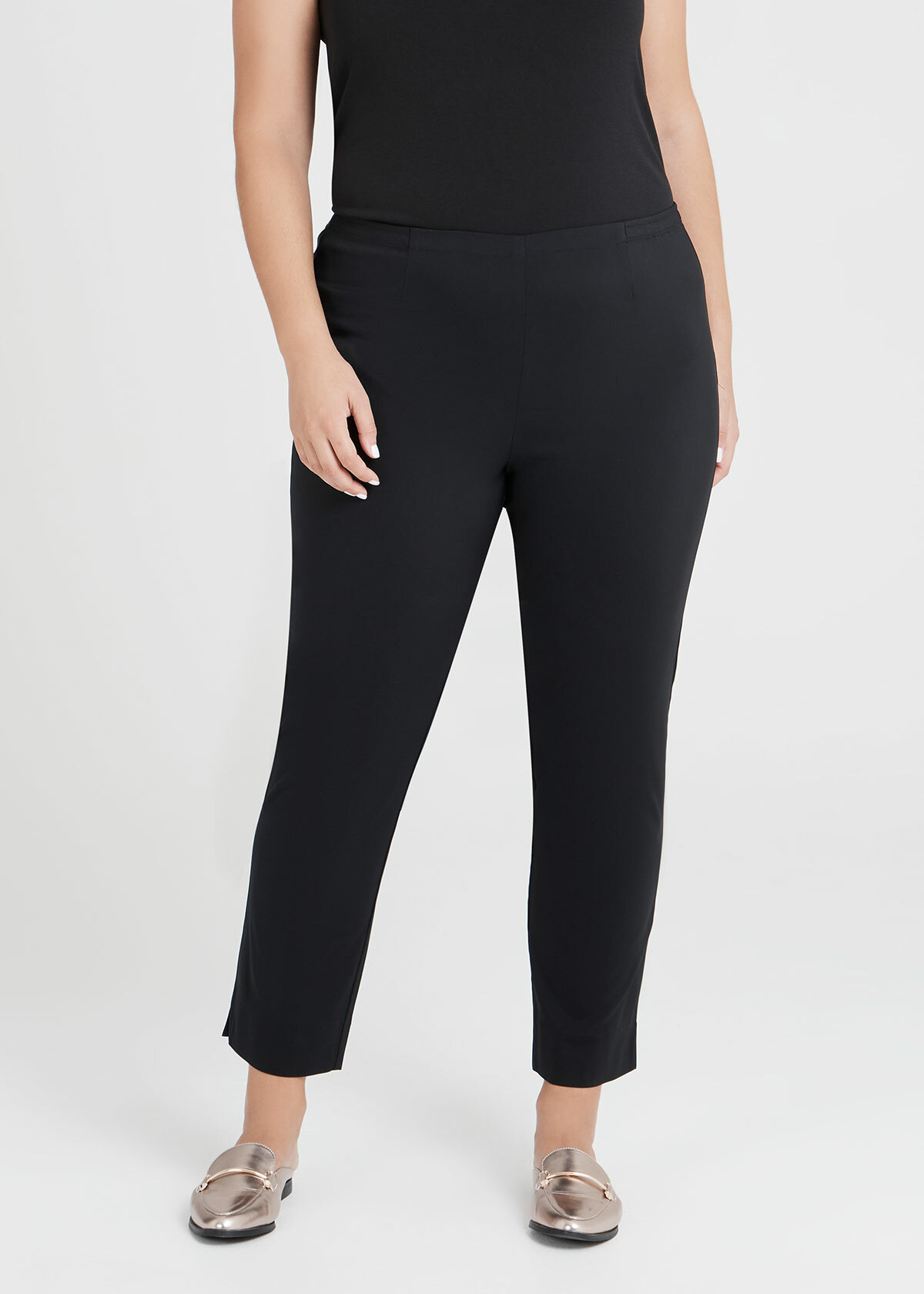 Shop Plus Size Magic Slim Leg Pant in Black | Taking Shape NZ