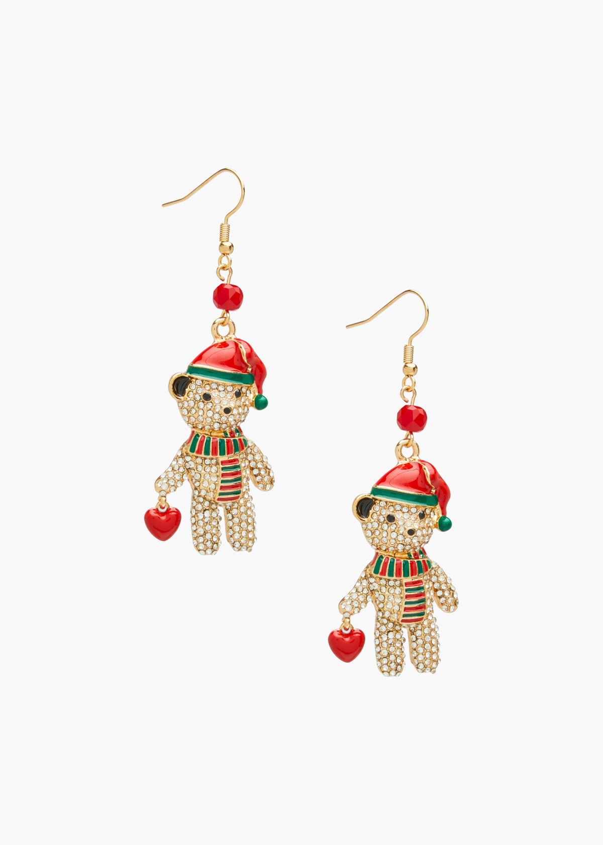 Shop Christmas Teddy Bear Earrings in Multi | Accessories | Taking Shape AU