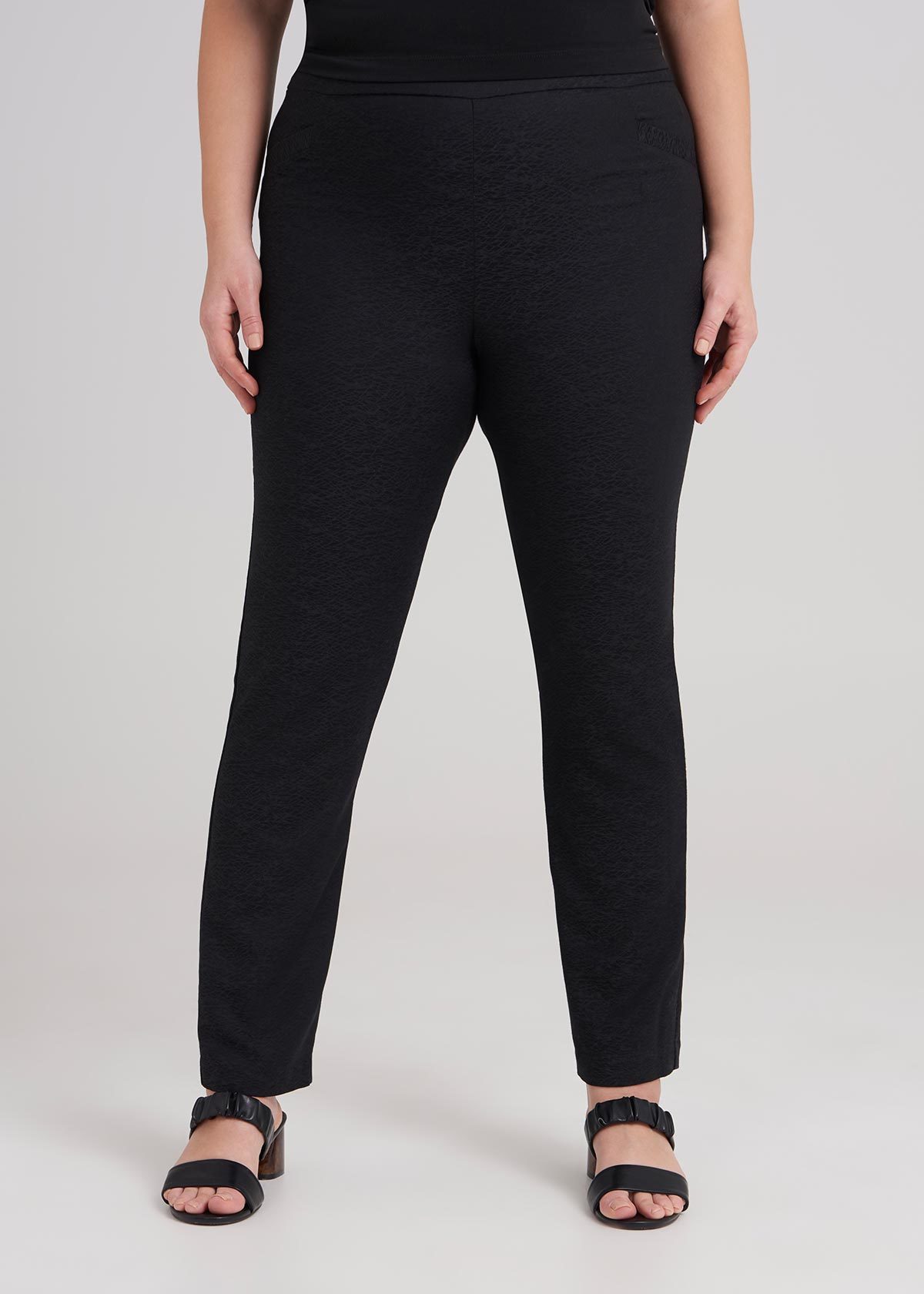 Shop Plus Size Bamboo Full Length Pant, Black | Taking Shape AU