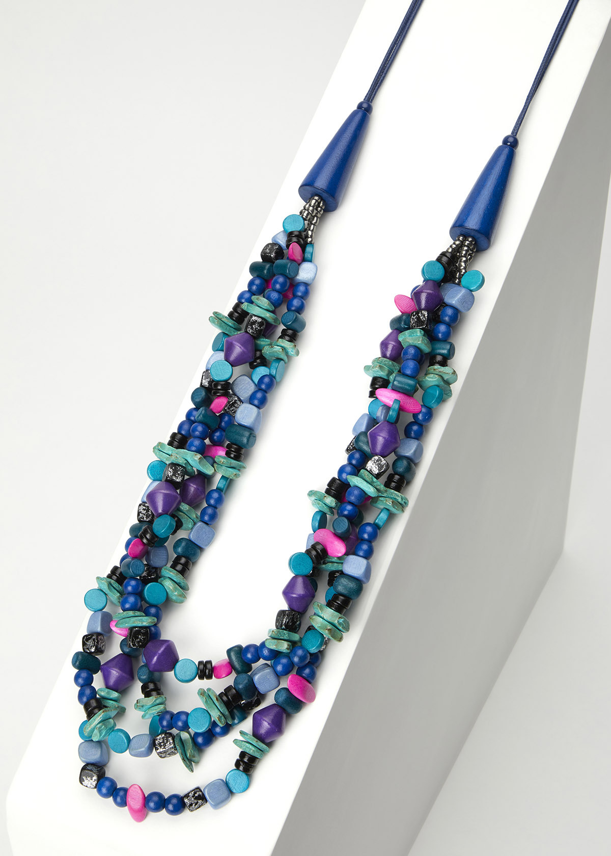 Shop Tumbled Bead Layered Necklace in Multi | Accessories | Taking Shape AU