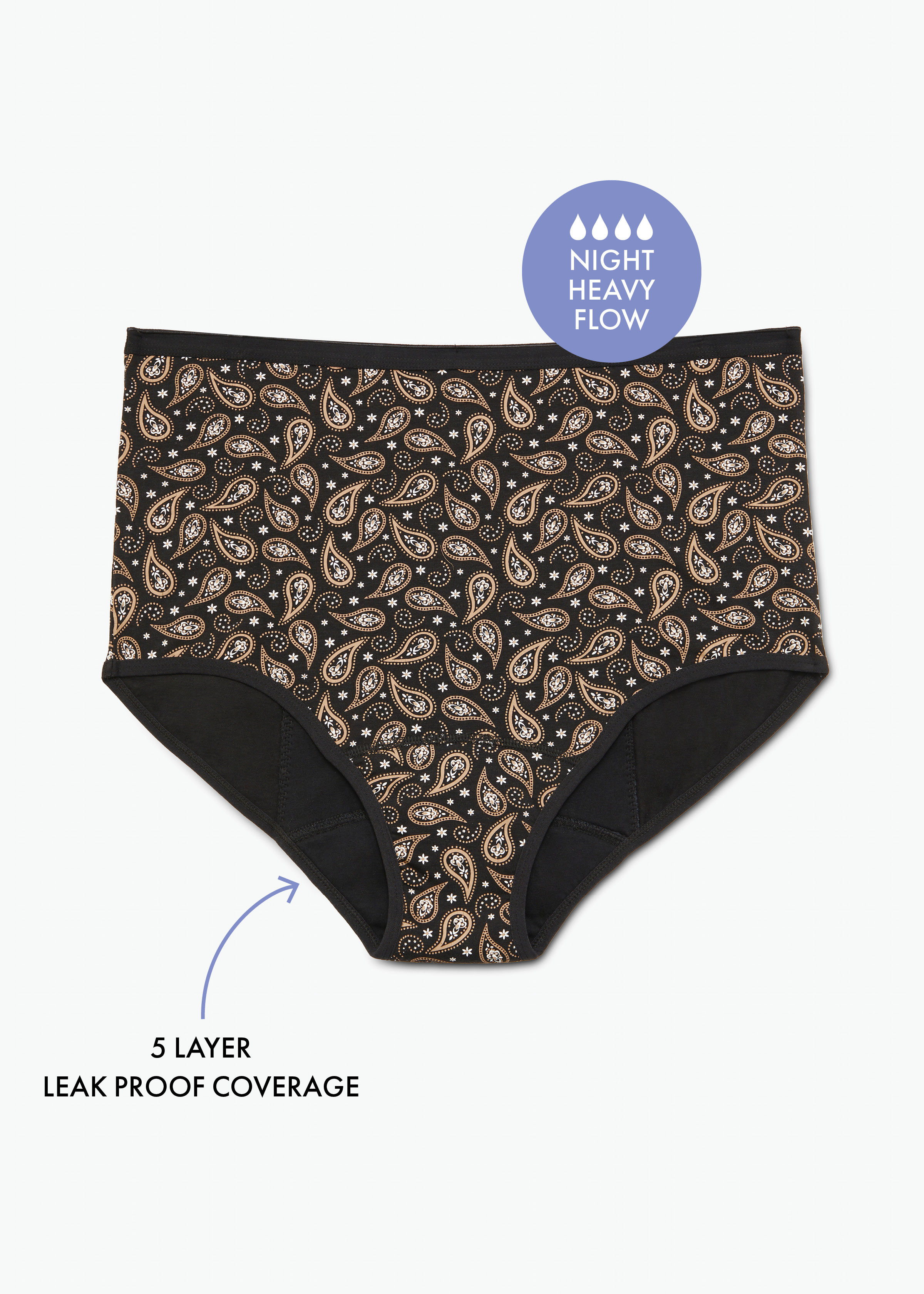 Shop Plus Size Period Leak Proof Undies Night Heavy, Multi | Taking ...