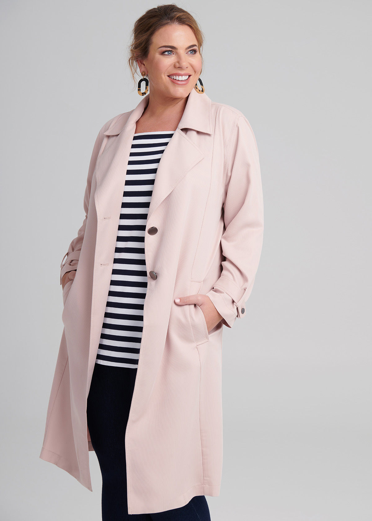 Shop Plus Size My Easy Soft Jacket, Pink | Taking Shape AU