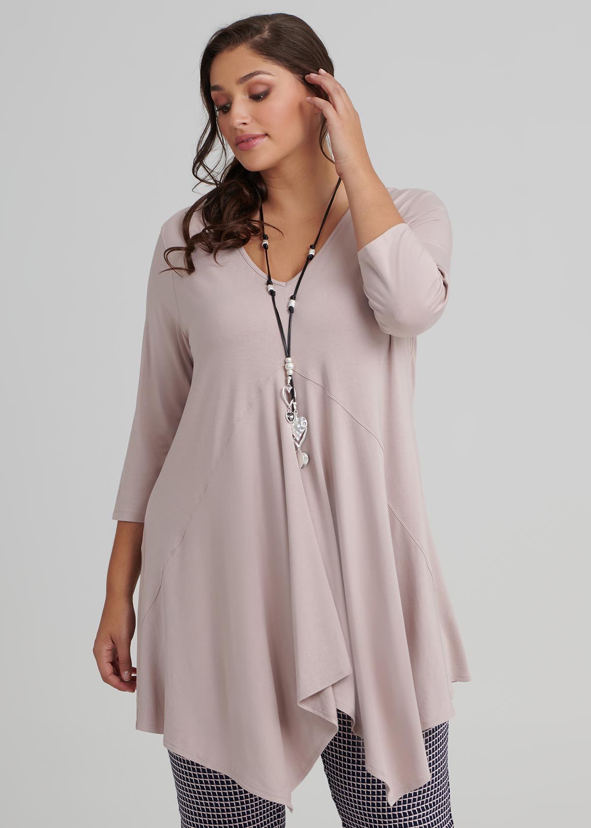 Shop Plus Size Bardot Bamboo Top, Pink | Taking Shape AU