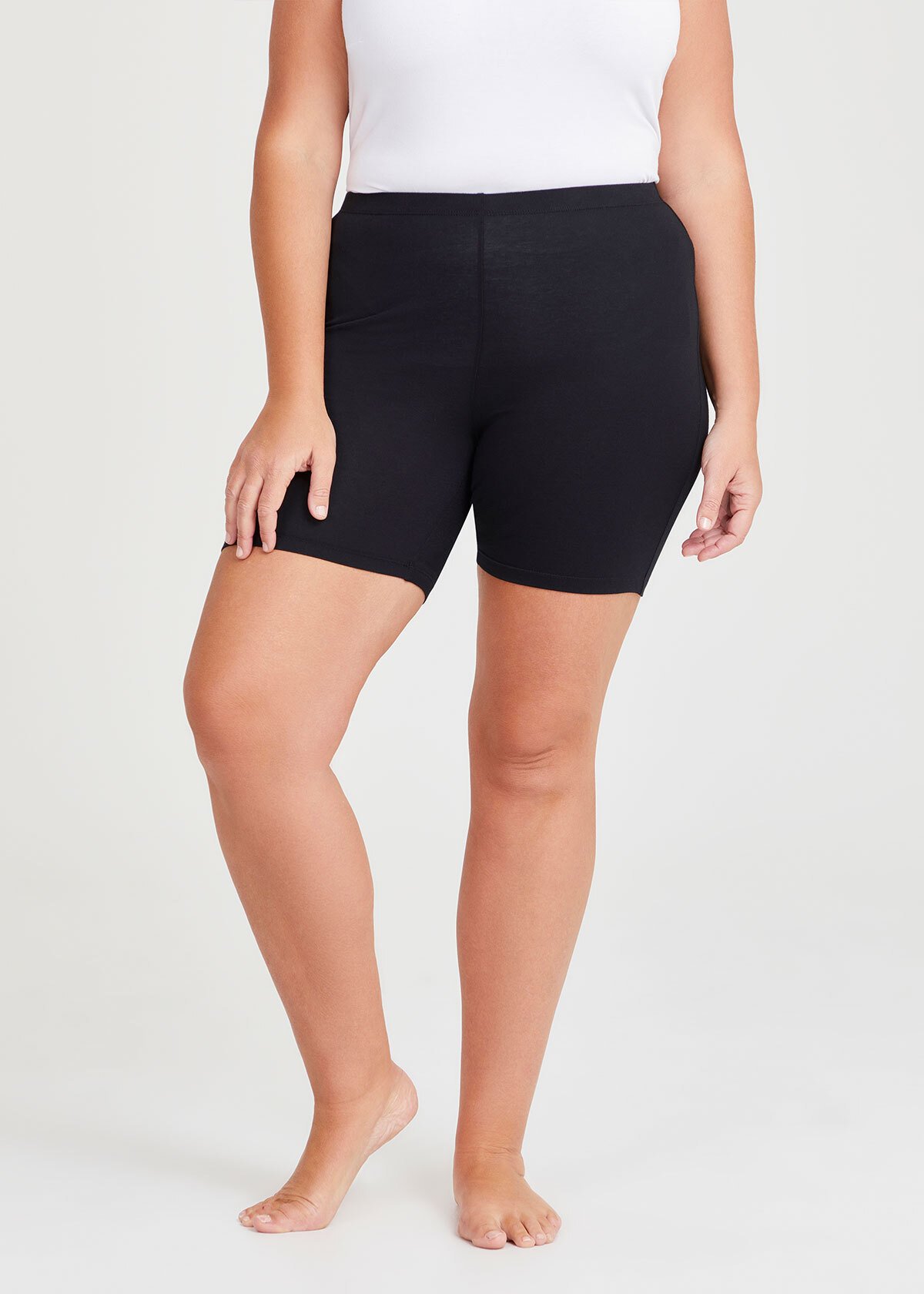 Plus Size Good Earth Australian Cotton Anti Chafe Short | Sizes 12-30 ...
