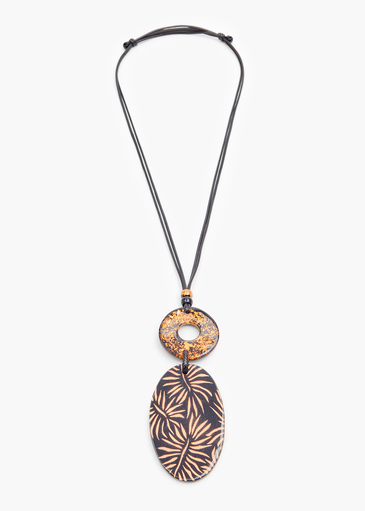 Shop Printed Disc Necklace in Brown | Accessories | Taking Shape AU