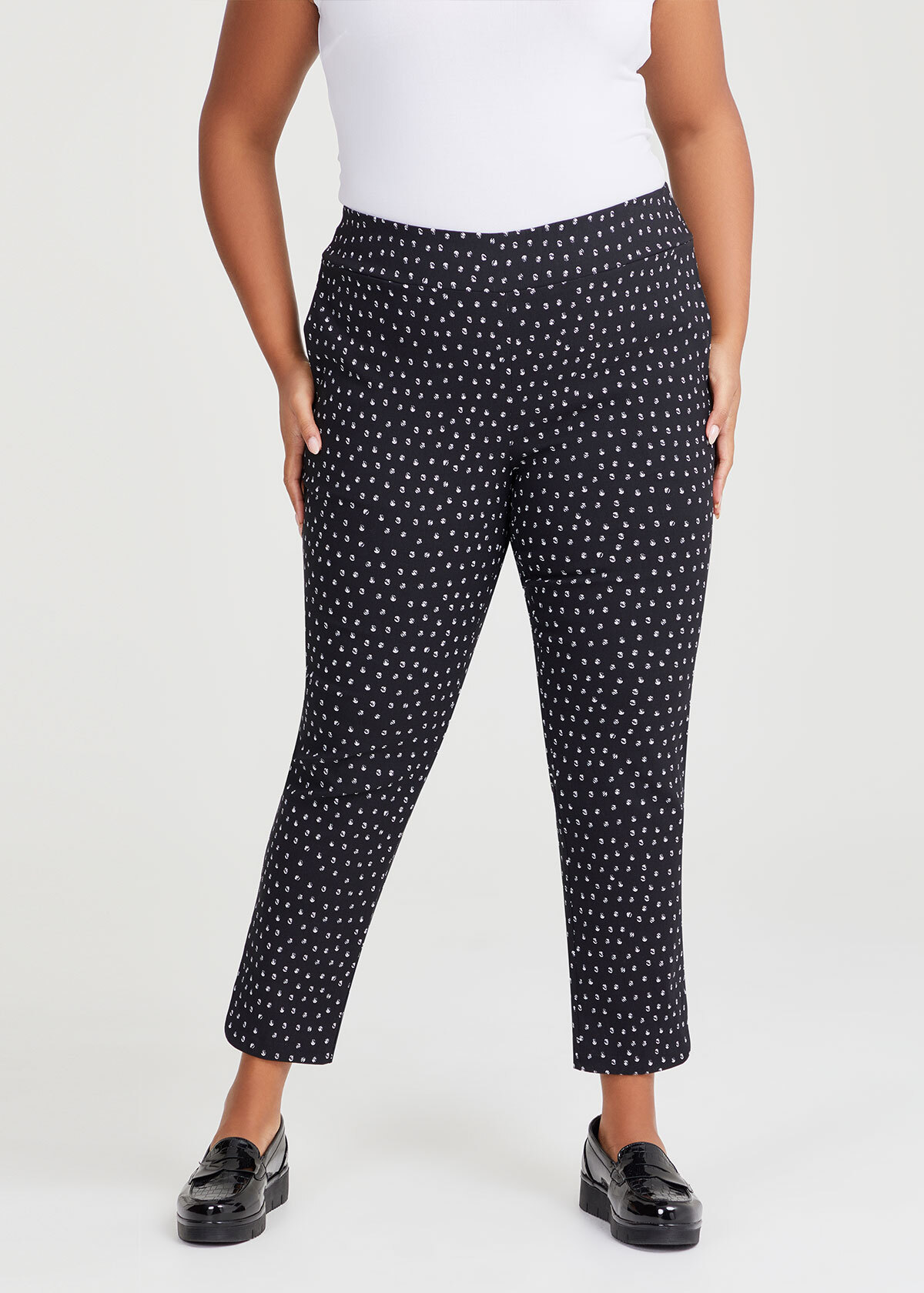 Shop Plus Size Natural Geo Mini Spot Pant, Black | Taking Shape AU