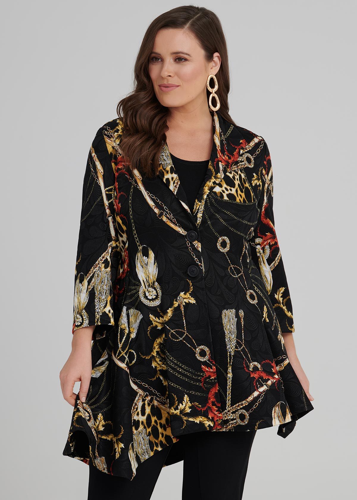 Shop Plus Size Ascot Jacket, Print | Taking Shape AU