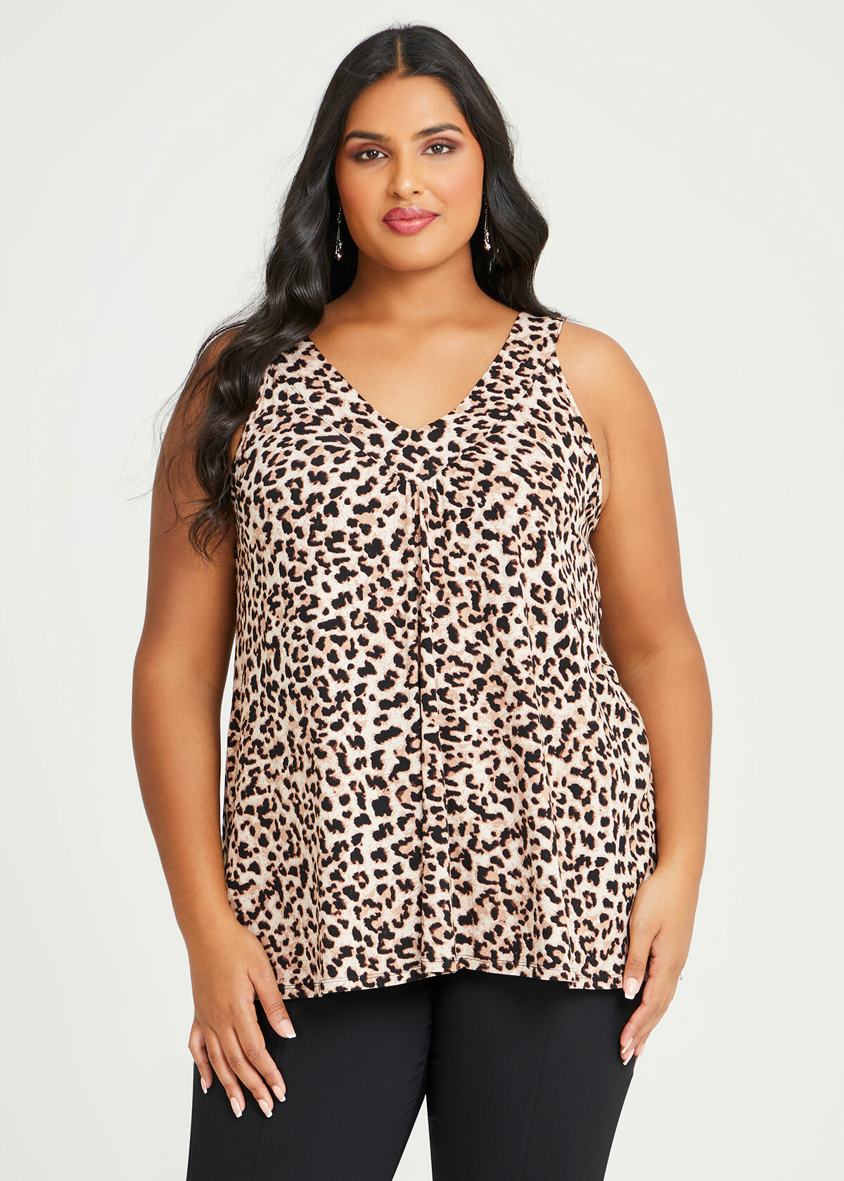 Shop Plus Size Natural Animal Tank in Multi | Taking Shape UK