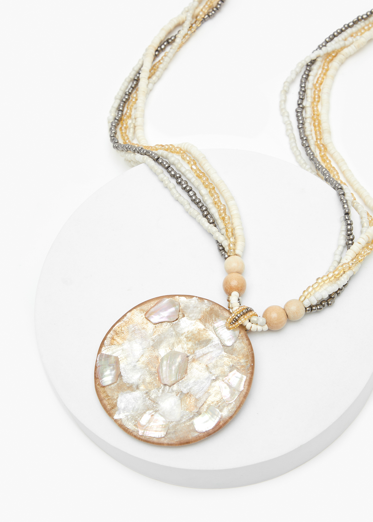 Shop Tribal Shell Necklace in Multi | Accessories | Taking Shape NZ